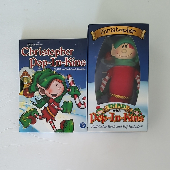 elffin.com | Toys | New Christopher Popinkins Elf Toy And Book Set Red ...